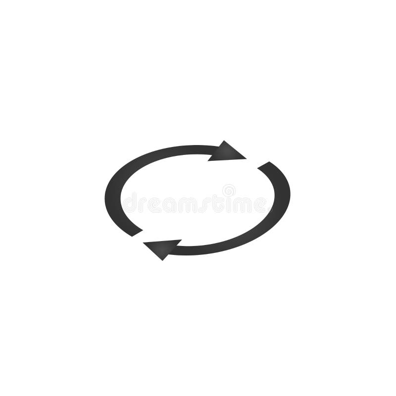 Two Curved Arrows Pointing in Opposite Directions. Stock Vector ...