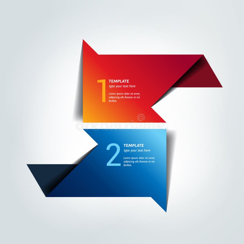 Two Arrows in Different Direction Infographic, Chart, Scheme, Diagram ...