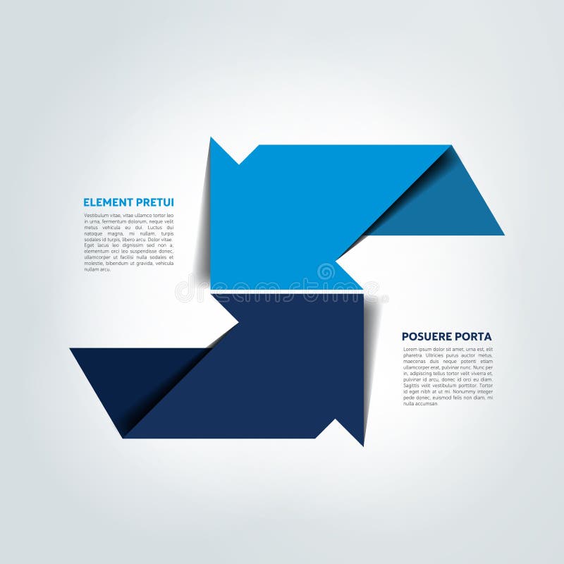 Two Arrows in Different Direction Infographic, Chart, Scheme, Diagram ...