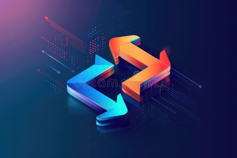 Two Arrows Interconnected, Symbolizing Unity and Collaboration ...