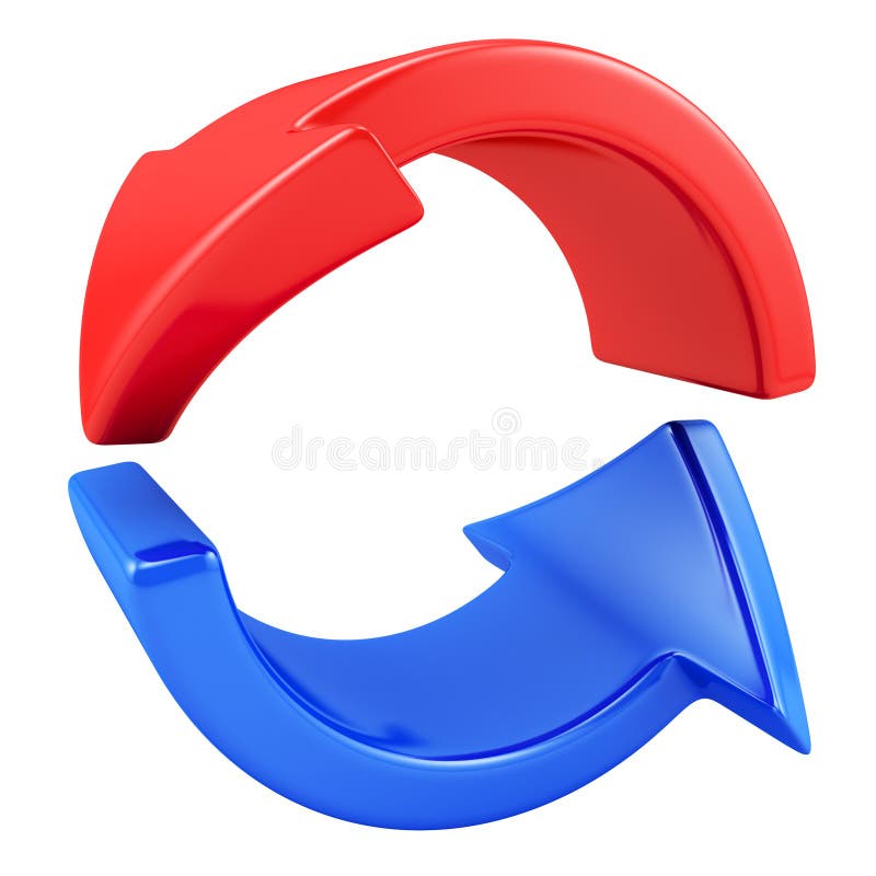 Two arrows stock vector. Illustration of exchange, arrows - 21904090