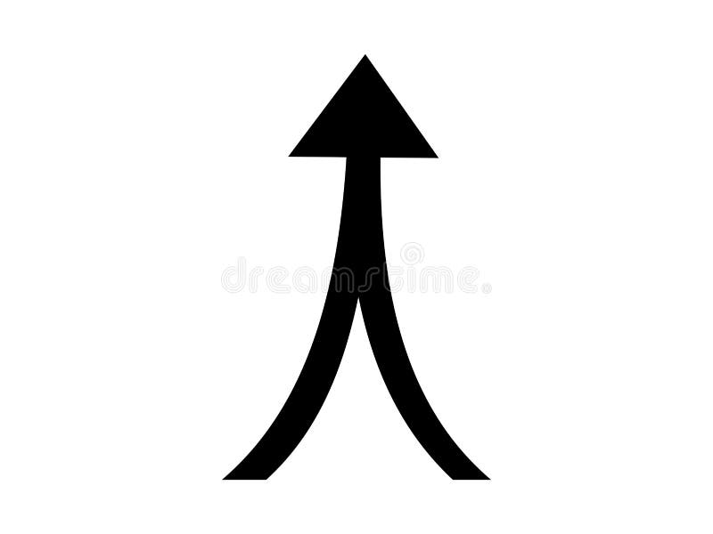 Two Arrows Merge Together Icon. Joining and Growing Stock Vector ... Two Arrows Merge Together Icon. Joining and Growing Stock Vector ...