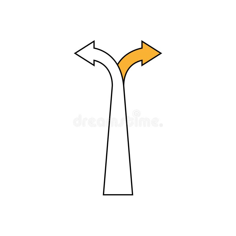 Two Arrows Pointing in Different Directions. Choice of Path Stock ... Two Arrows Pointing in Different Directions. Choice of Path Stock ...