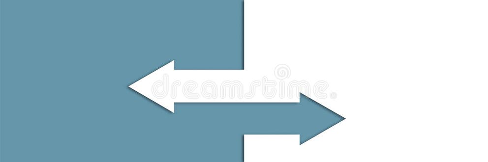 Two Arrows Different Directions Stock Illustrations – 464 Two Arrows ...