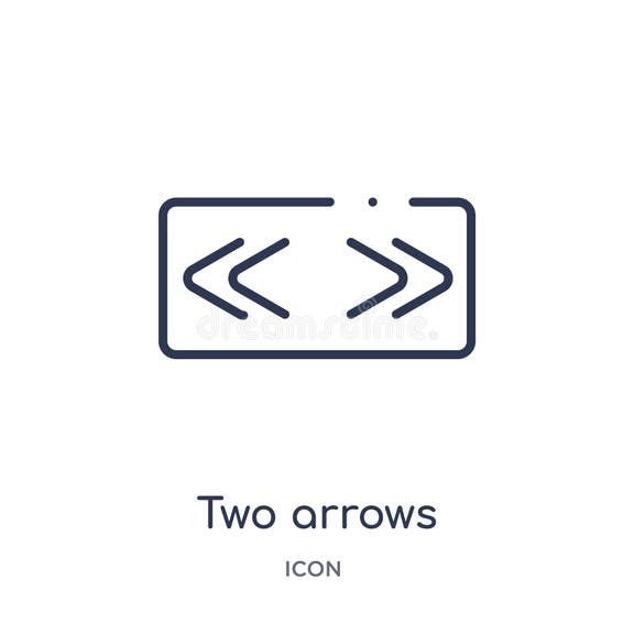 Two Arrows Different Directions Stock Illustrations – 464 Two Arrows ...