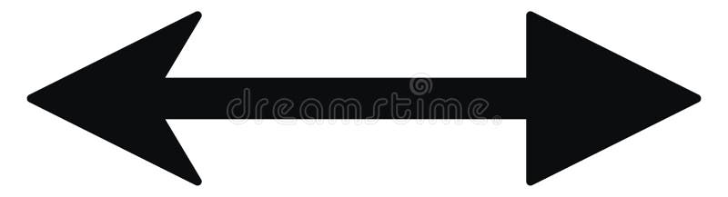 Two Arrows Pointing To the Left and Right, Icon Stock Vector ...