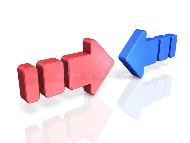 Opposing forces stock illustration. Illustration of backdrops - 6697529