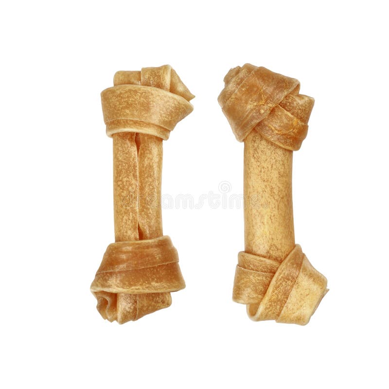 Two Artificial Bones for Animal Isolated on White Stock Photo - Image ...