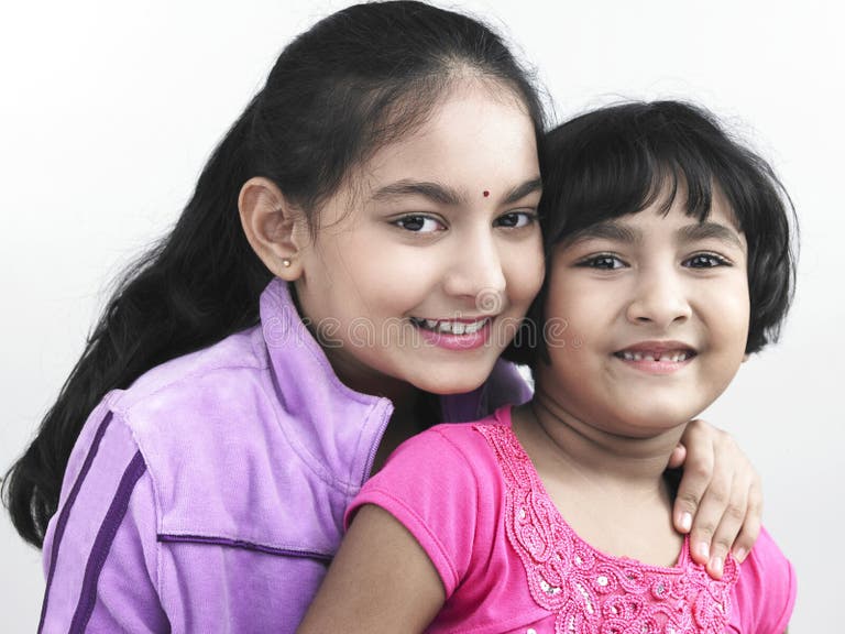Two Asian Sisters of Indian Origin Stock Image - Image of complexion ...