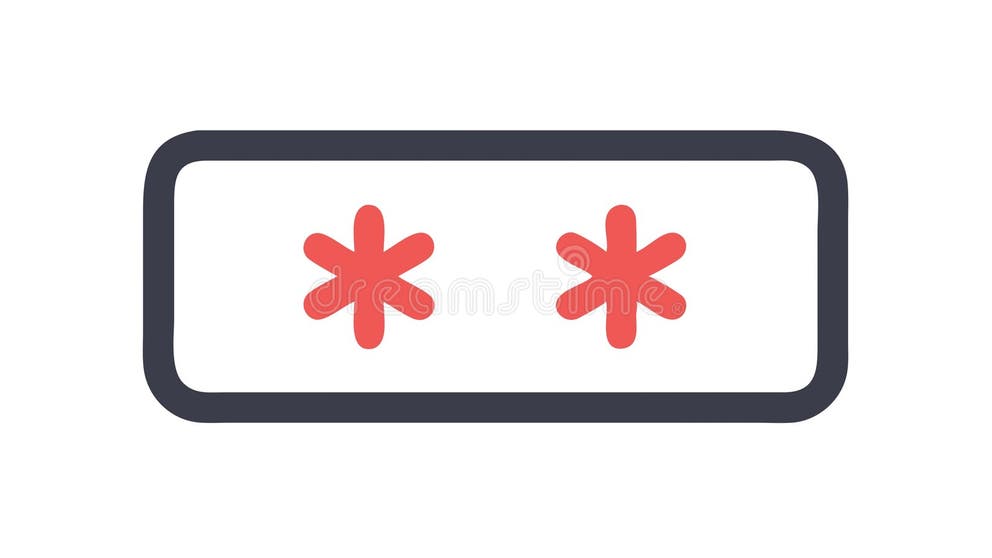 Two Asterisks or Stars Icon, Rating Censor, Vector Design Generative AI ...