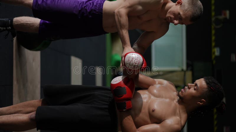 Engaging Boxing Training Session in Full Action and Motion for Athletes ...