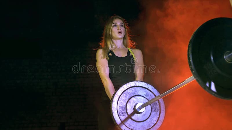 Two Athletic Girls in Pair Doing Various Strength Exercises with a ...