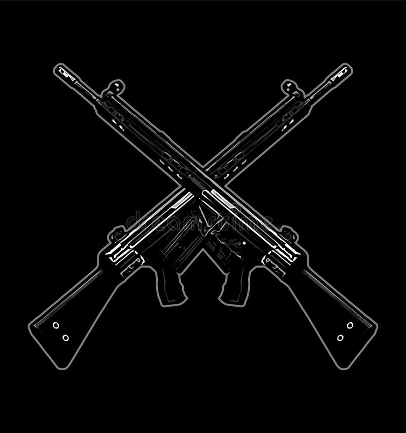 Barrelled Guns Stock Illustrations – 2 Barrelled Guns Stock ...