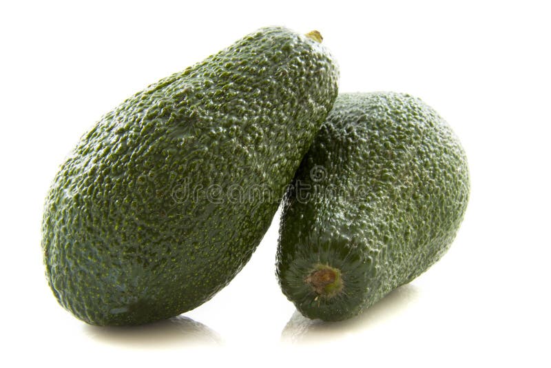 Two avocado s stock image. Image of ingredient, freestanding - 12311081