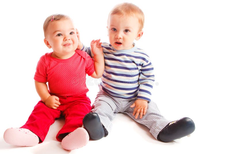 Babies playing stock photo. Image of play, friends, cheerful - 16654174