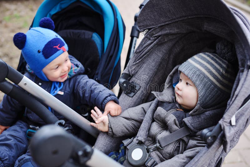 Baby Boy Looking Strollers Stock Photos - Free & Royalty-Free Stock ...