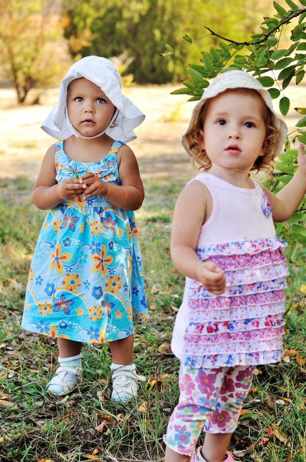 Two baby girls stock photo. Image of healthy, adorable - 37364828