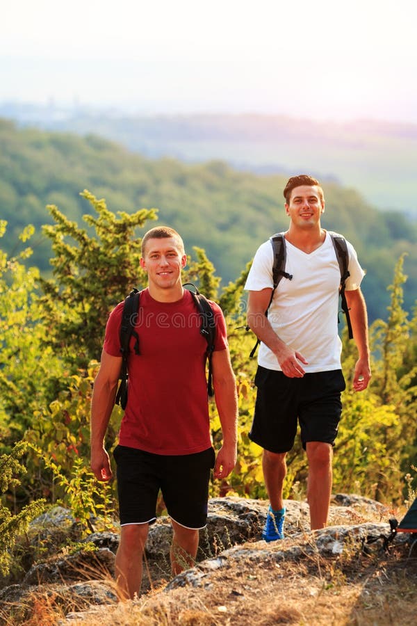 Group Two Male Backpackers Stock Photos - Free & Royalty-Free Stock ...