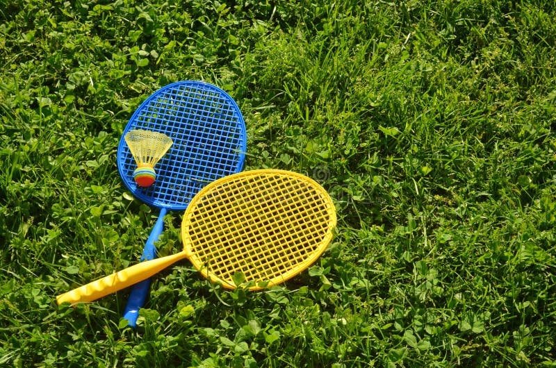 Badminton Rackets stock photo. Image of play, sports - 108055674