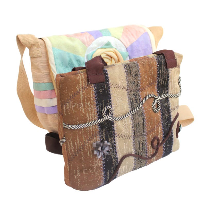 Two bags of fabric . stock image. Image of curl, blue - 24586219