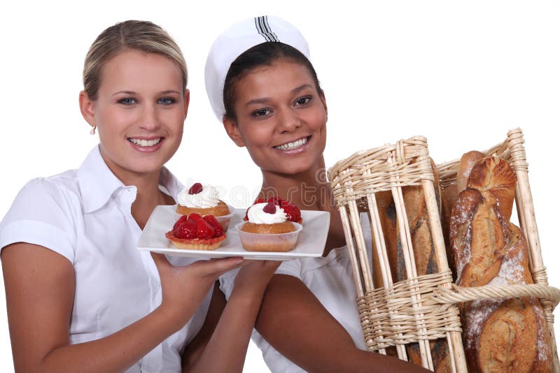 Two bakery workers stock image. Image of employment, landscape - 31995025