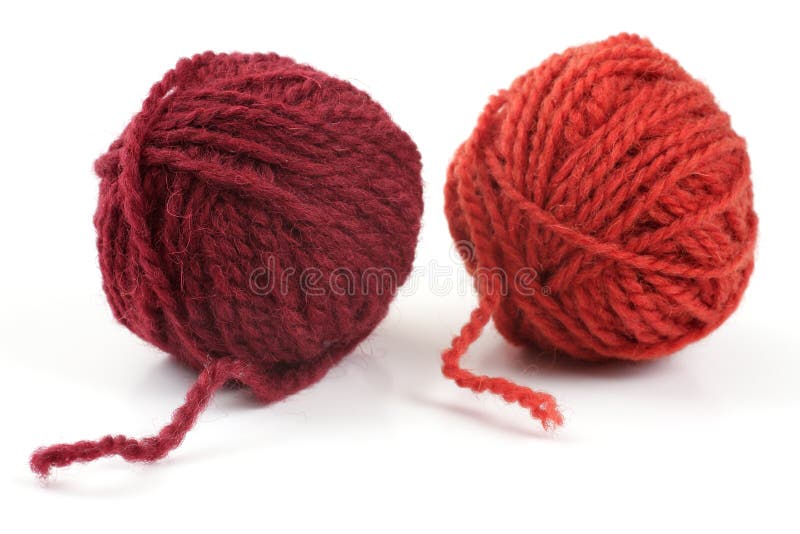 Two ball of wool stock image. Image of background, color - 30940779