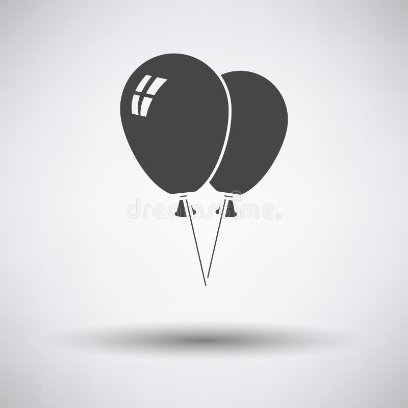 Two Balloons Icon stock vector. Illustration of flying - 209973857