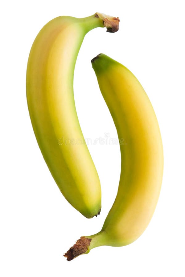 Two bananas stock photo. Image of skin, yellow, fruit - 13393176