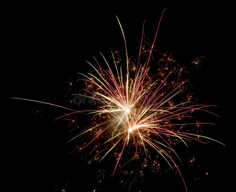 Bang fireworks on a black stock photo. Image of orange - 111655014