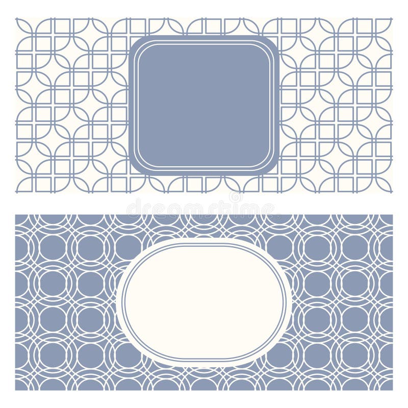 Monochrome Banner Templates, Patterned Abstract Geometric Background ...