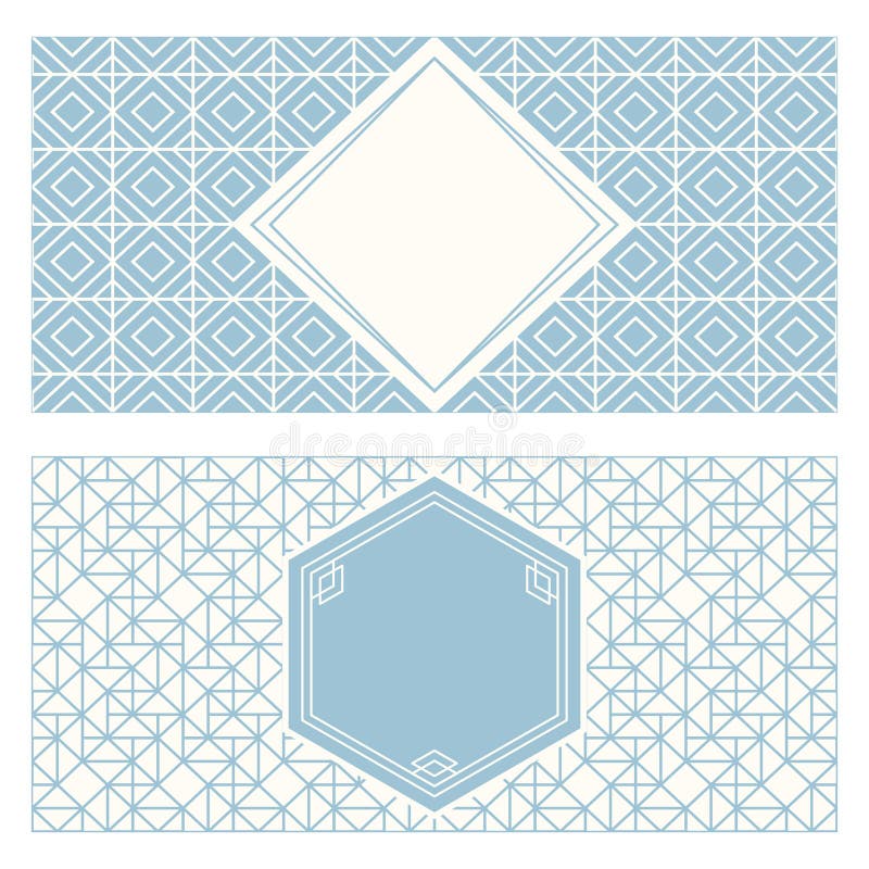 Monochrome Banner Templates, Patterned Abstract Geometric Background ...