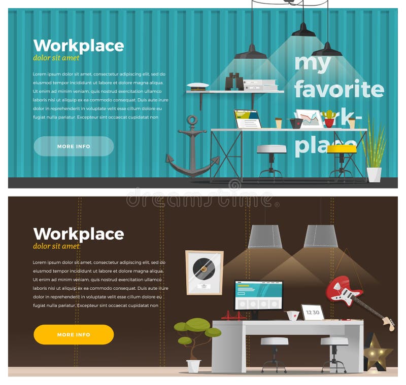 Two banner for web design stock vector. Illustration of banner - 69487194