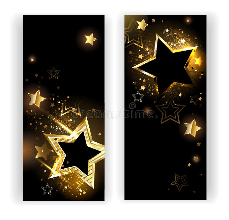 Banner with five stars stock vector. Illustration of five - 65173843
