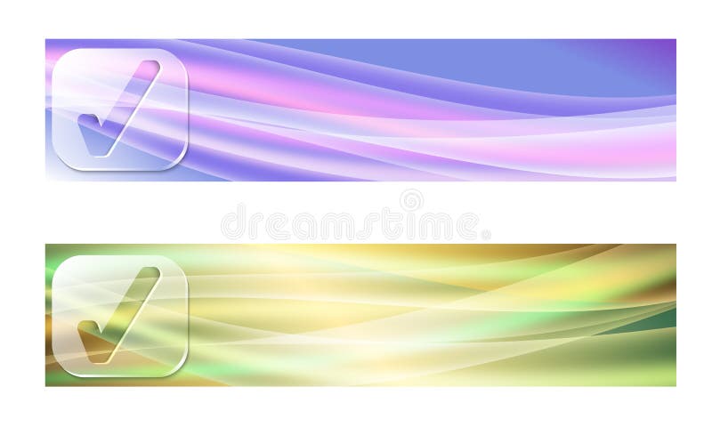 Two banners stock vector. Illustration of gray, green - 59255015
