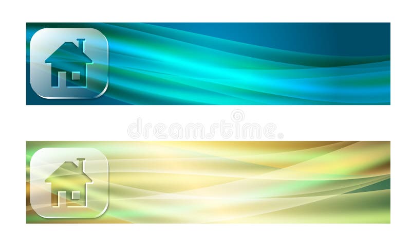 Two banners stock illustration. Illustration of cool - 60552440
