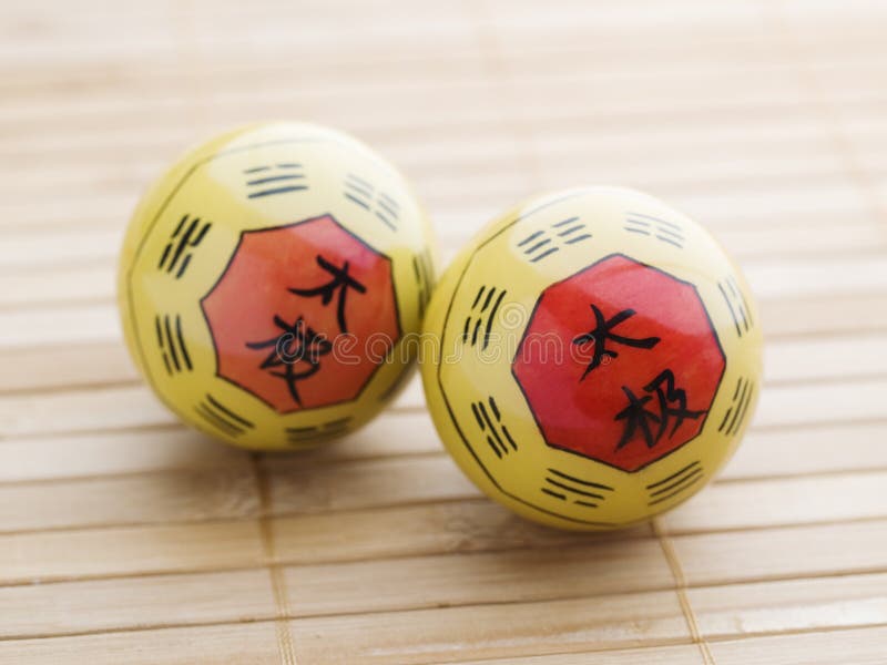 Yin and Yang Baoding Balls stock image. Image of medicine - 6037185