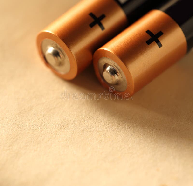 Two batteries stock photo. Image of power, alkaline, black - 42162732