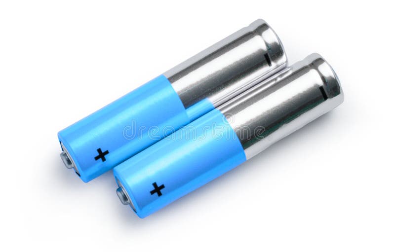 Two batteries stock photo. Image of supply, closeup, cylinder - 54135632