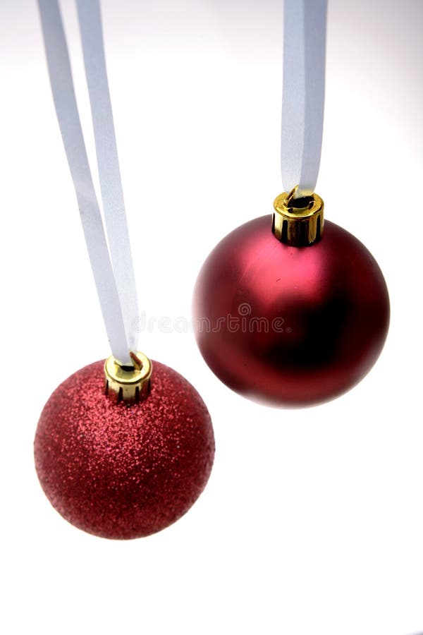Two baubles stock photo. Image of ornament, still, inside - 3699422