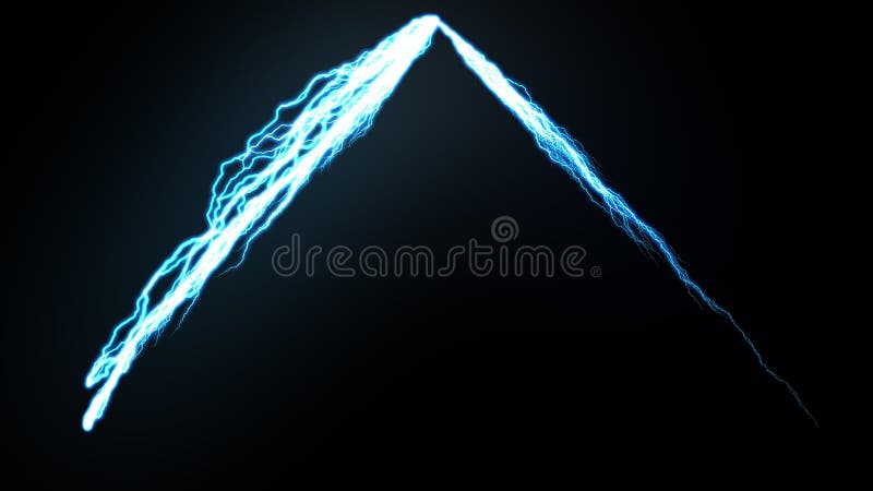 Thunder Lightning Striking Effect Animation. Design. Electricity ...