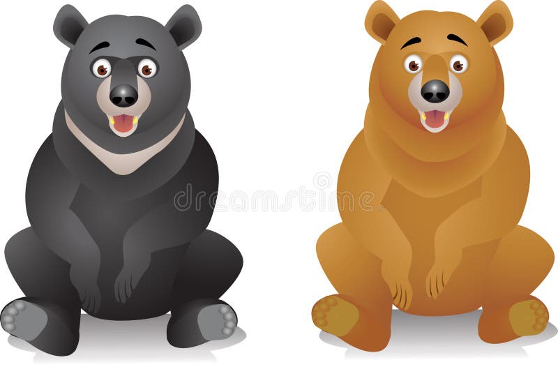 Funny cartoon bear mascot stock vector. Illustration of anger - 28886044