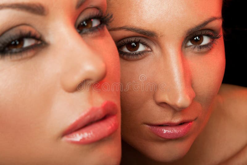 Beautiful Girls Being Intimate Stock Photo - Image of attraction ...