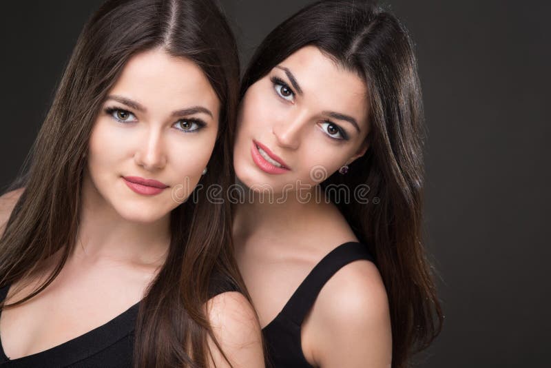 Two beautiful girls stock photo. Image of couple, girl - 70771338