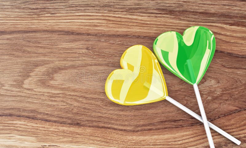 Two beautiful lollipops stock image. Image of love, nubes - 65521519