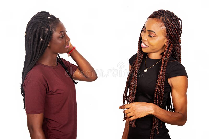 Two Beautiful Students Talking Together Stock Photo - Image of african ...