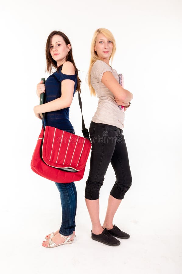 Two Beautiful Student Girls Stock Image - Image of smart, copy: 26512819
