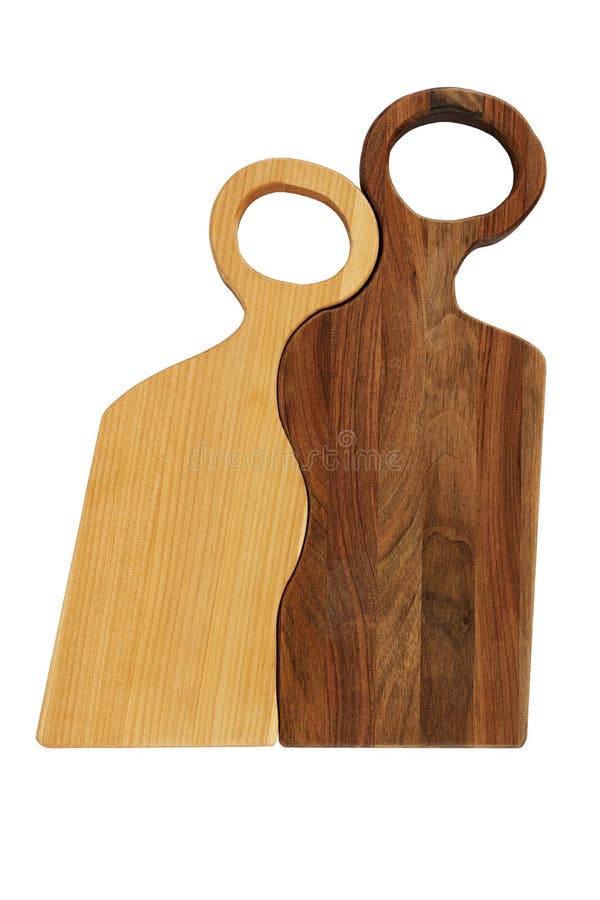 Two Beautiful Wooden Cutting Boards Stock Image - Image of vintage ...