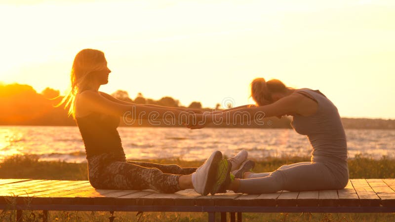 Two Beautiful Young Girl Undress Near Ocean Before Go To Lineup At