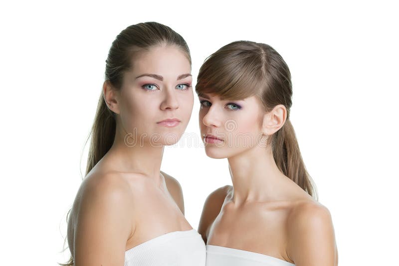 Two beautiful young women stock photo. Image of healthy - 26884466