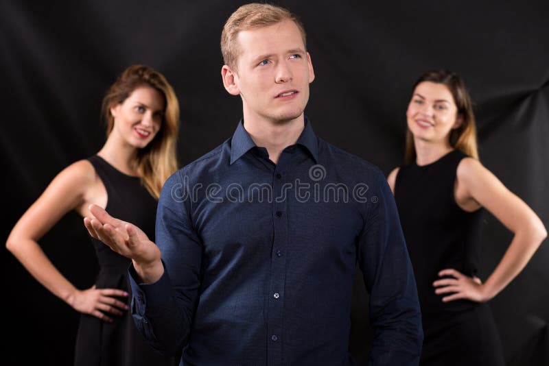 Man is a womanizer stock photo. Image of life, boyfriend - 63928026